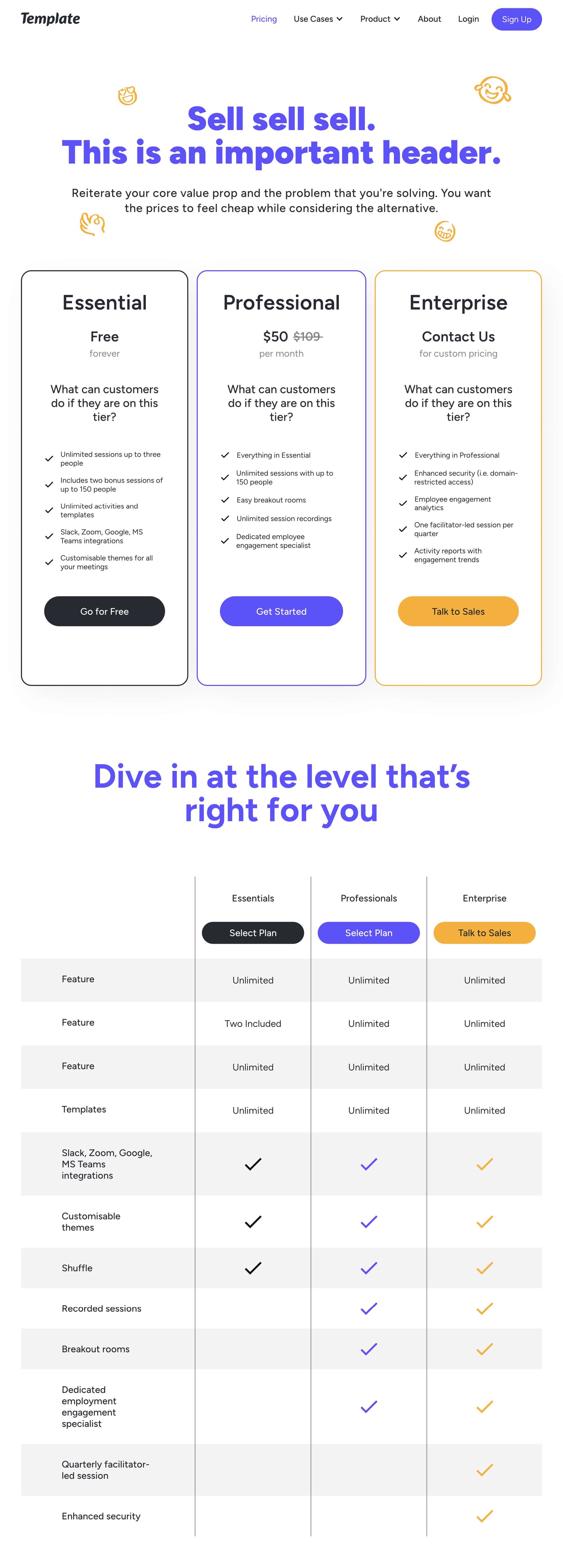 AI Product Pricing Table | Free Webflow Component